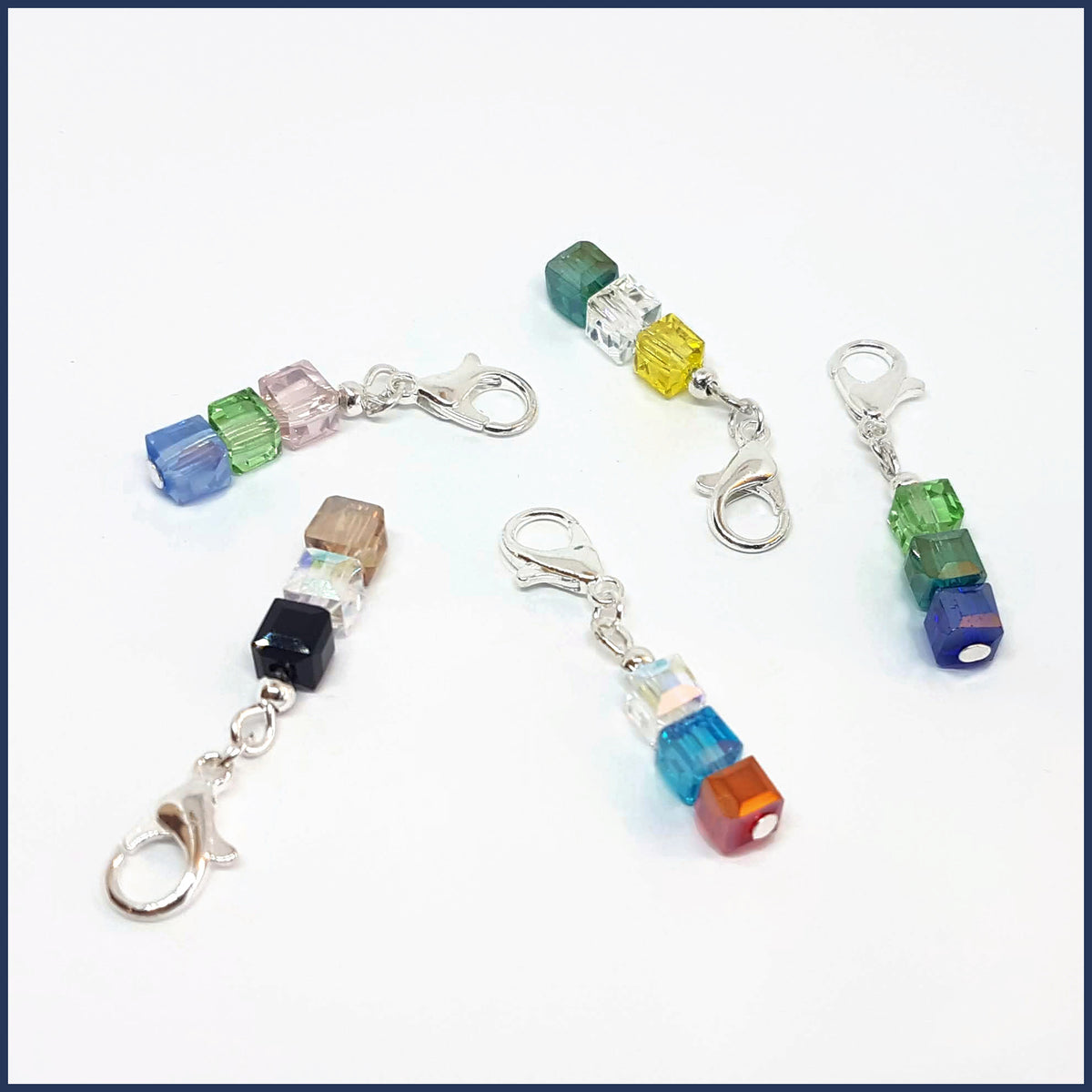 Braque Cubism Stitch Marker Set – Blue Ammonite Designs