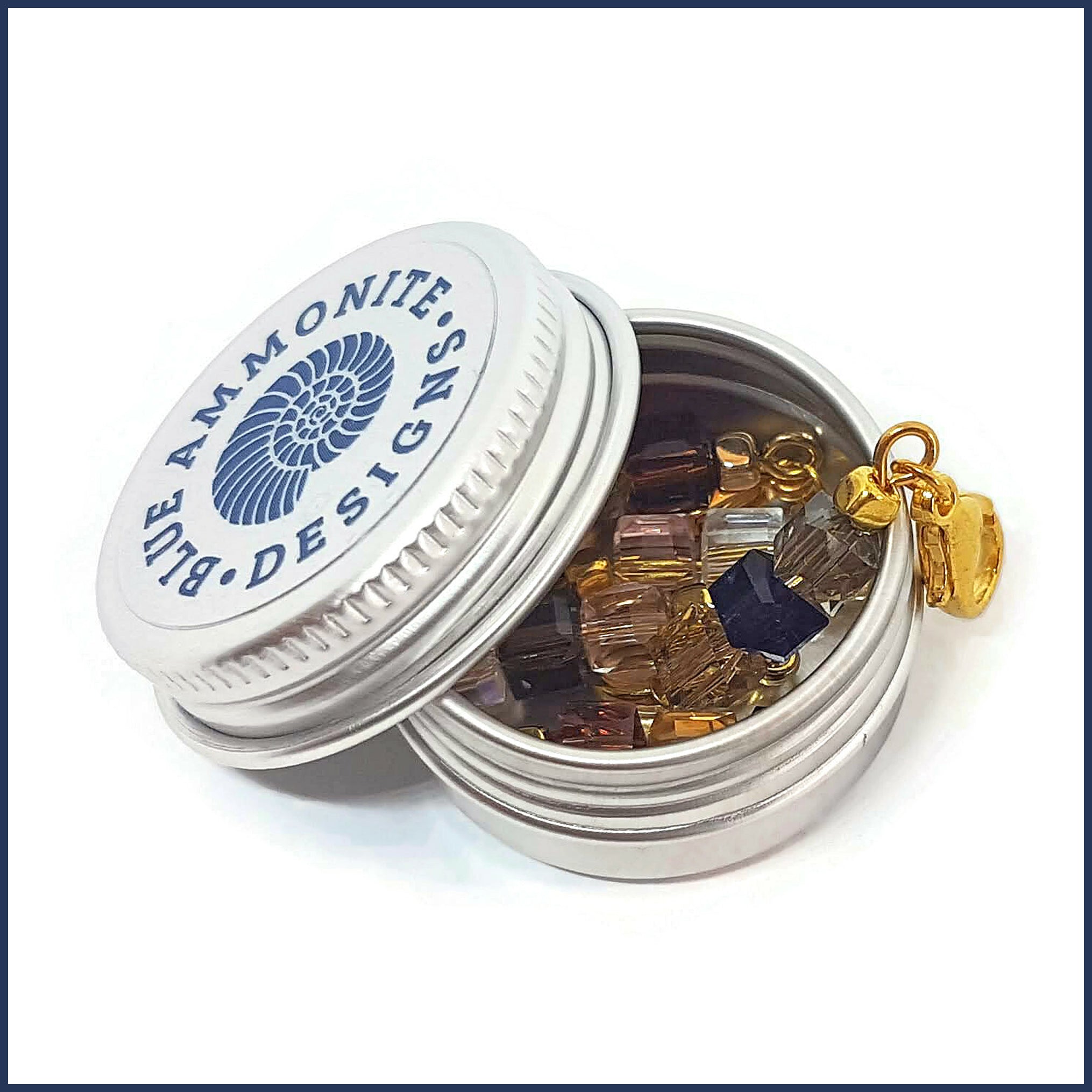 Cezanne Cubism Glass Stitch Marker Set – Blue Ammonite Designs