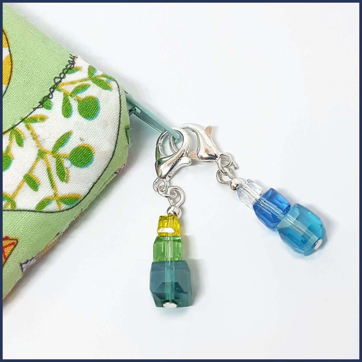 Gris Cubism Stitch Marker Set – Blue Ammonite Designs
