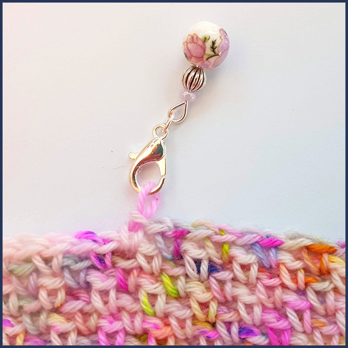 Cherry Blossom Stitch Marker Set – Blue Ammonite Designs