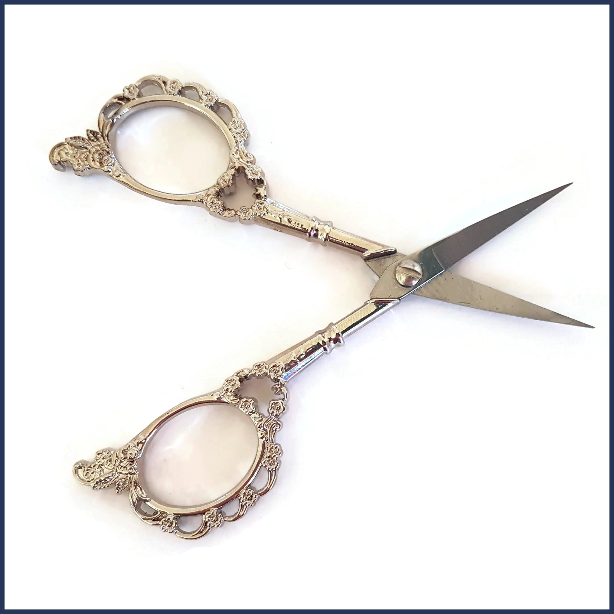 Floral Filigree Scissors – Blue Ammonite Designs