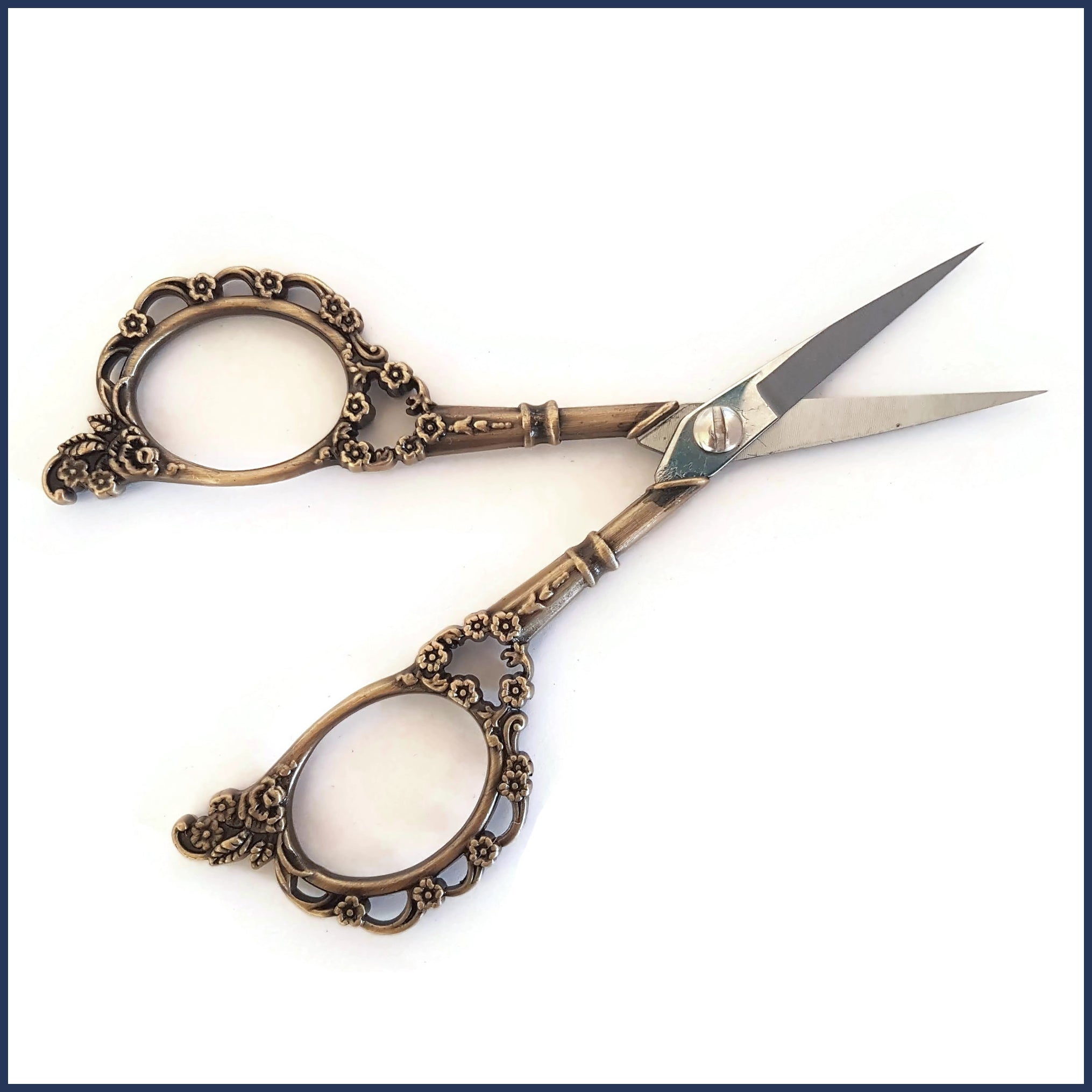 Floral Filigree Scissors – Blue Ammonite Designs