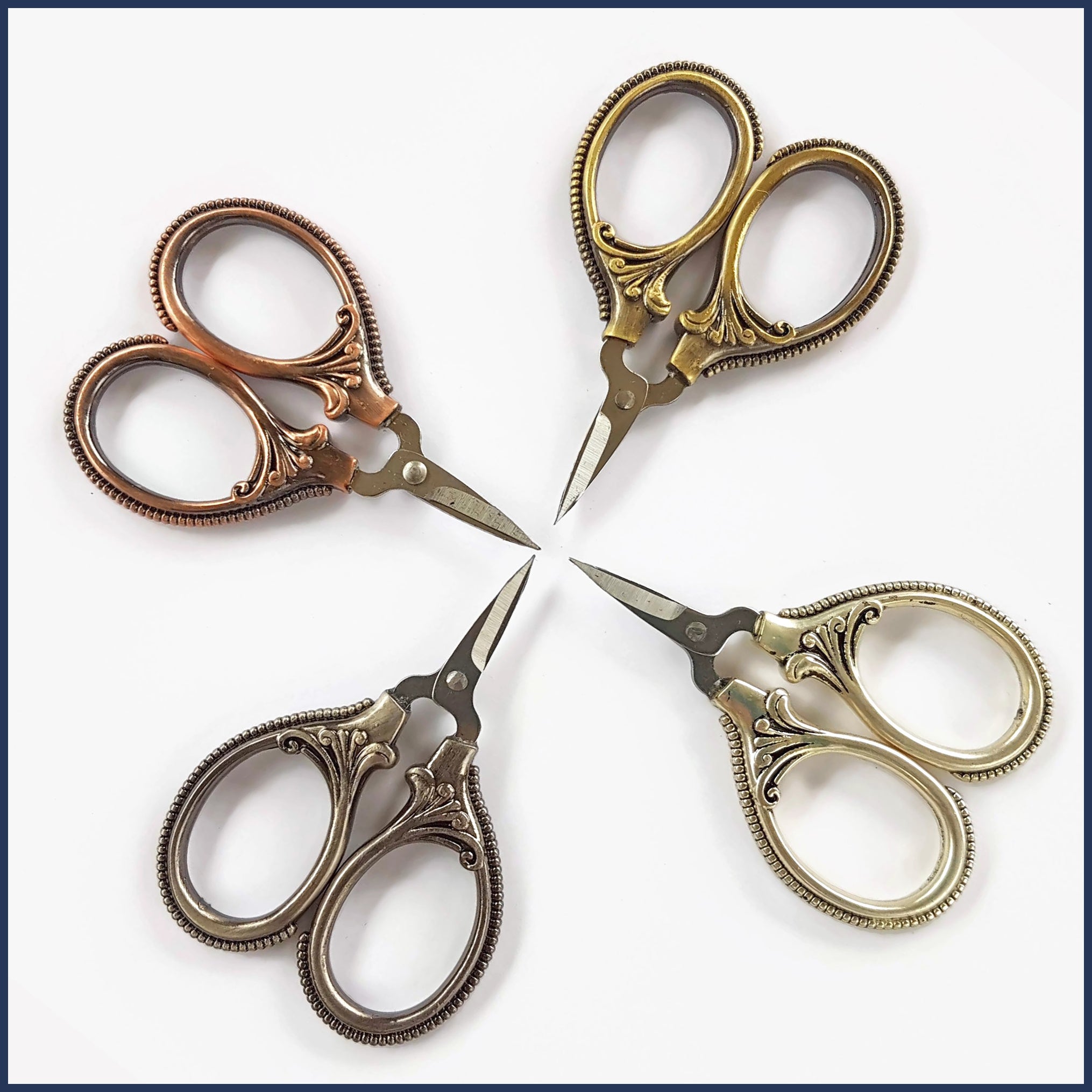Mini Snips Retro Scissors – Blue Ammonite Designs
