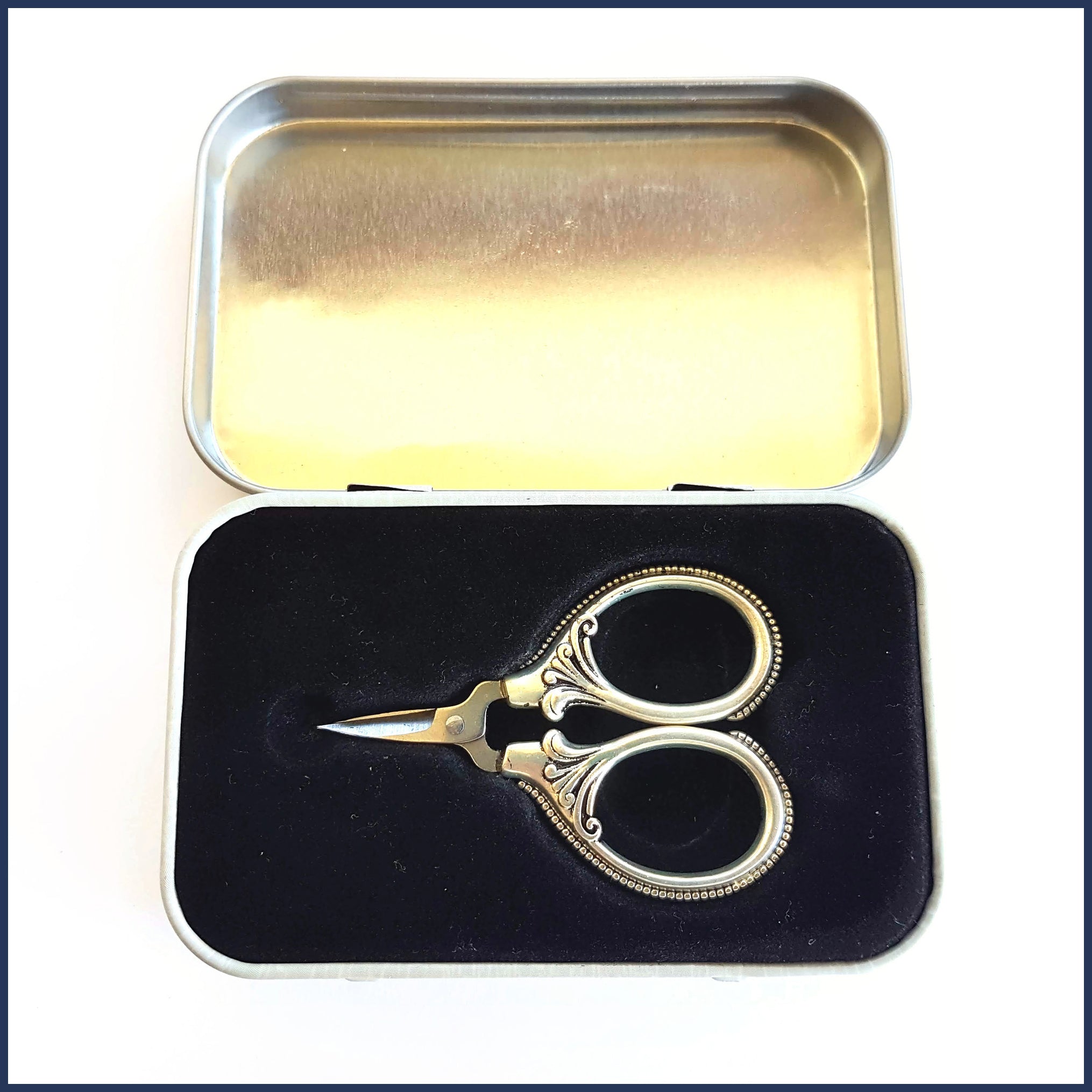 Mini Snips Retro Scissors – Blue Ammonite Designs